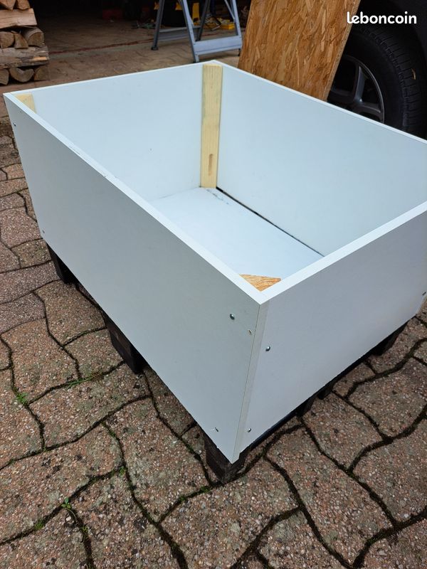 Palox, Box de Rangement, Carré Potager, Bac à sable, sur demi palette P ...