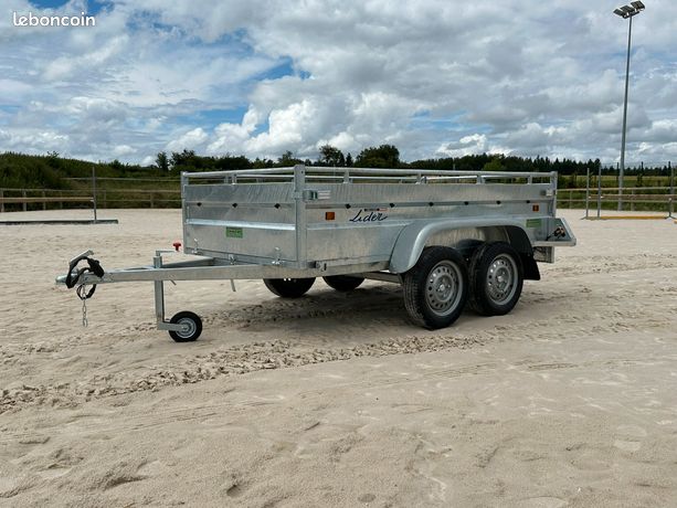 Remorque double essieux d'occasion - Équipement auto - leboncoin