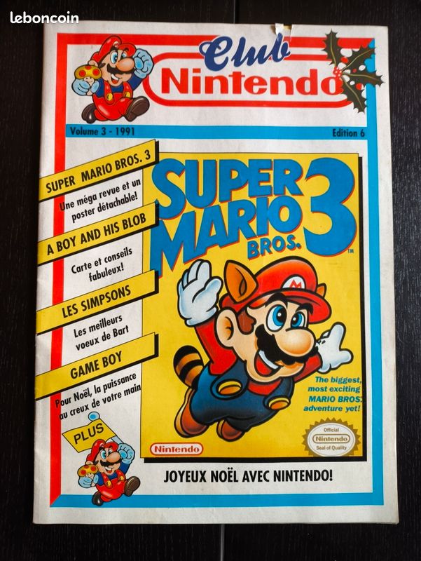 Rare Magazine CLUB NINTENDO 1991 - Volume 3 - Spécial MARIO BROS 3 ...