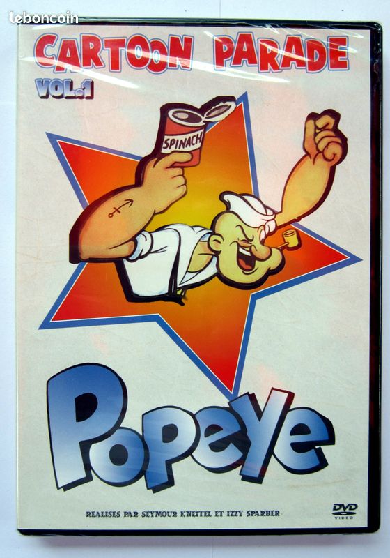 DVD NEUF SOUS BLISTER POPEYE CARTOON PARADE VOL 1 au PRIX DE 1 EURO ...