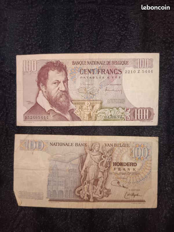 Billets belges 100 francs - Collection