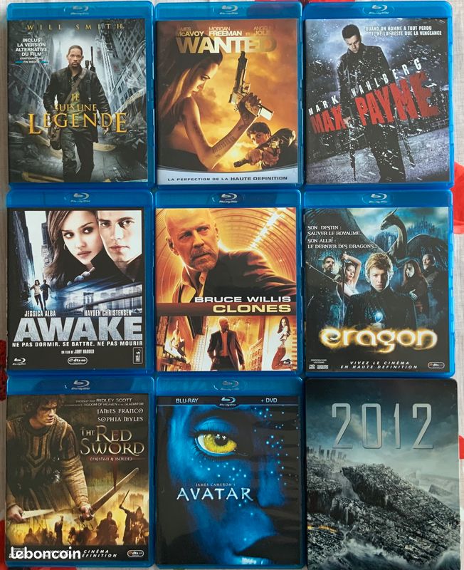 Lot de 9 blu-ray ou vendu à l’unité - DVD - Films
