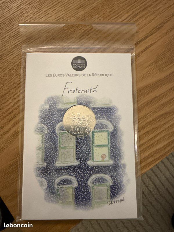 Pièce 10 euros Fraternité Sempé 2014 - Collection