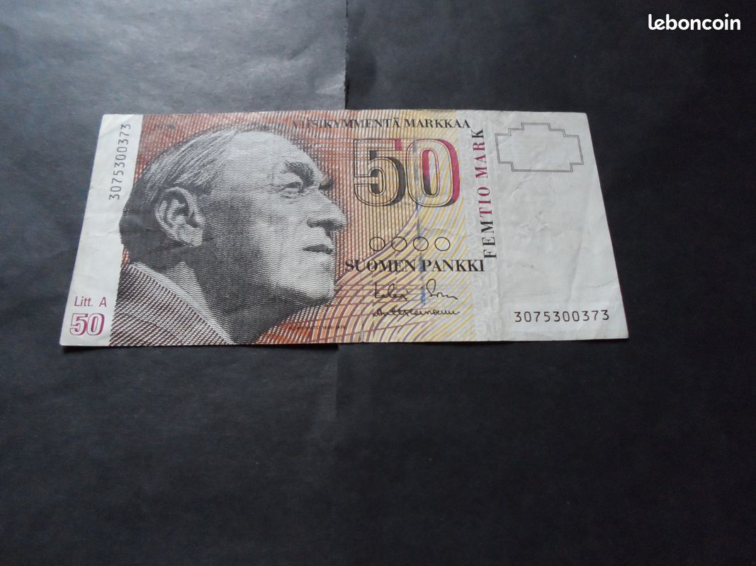 Billet 50 markkaa 1986 finlande - Collection