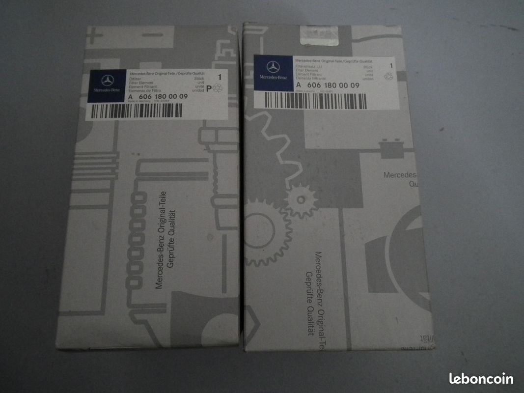 Lot de 2 filtres a huile mercedes 6061800009 - Équipement auto