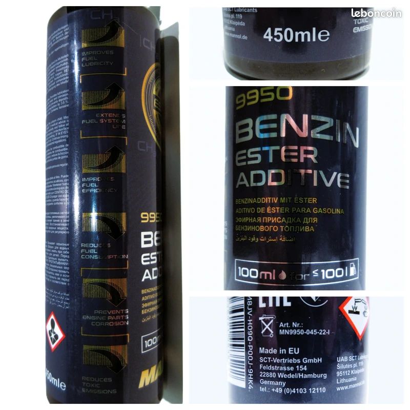 MANNOL 9957 Injector Cleaner / 9950 Benzin Ester - LOT additifs ...