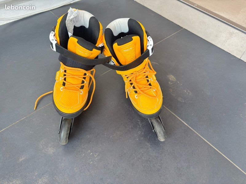 Roller OXELO fitness enfant FIT 5 Jr jaune - Sport & Plein air