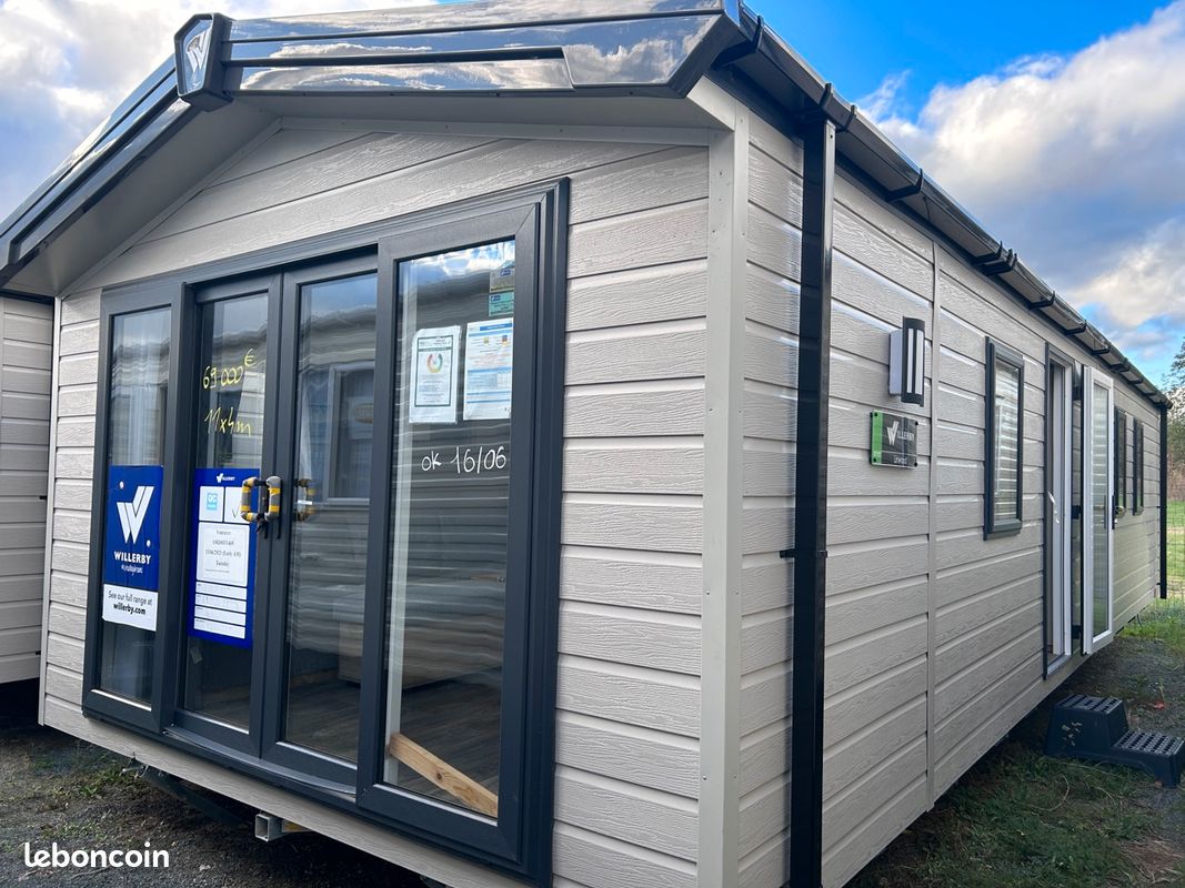 Mobil home Anglais panoramique 12x 4m, neuf d'habitation, double ...