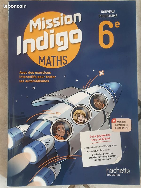 Manuel scolaire math 6em - Livres
