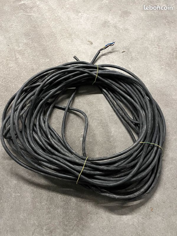 57m de câble cuivre 4G10 H07RN-F Souple - Bricolage