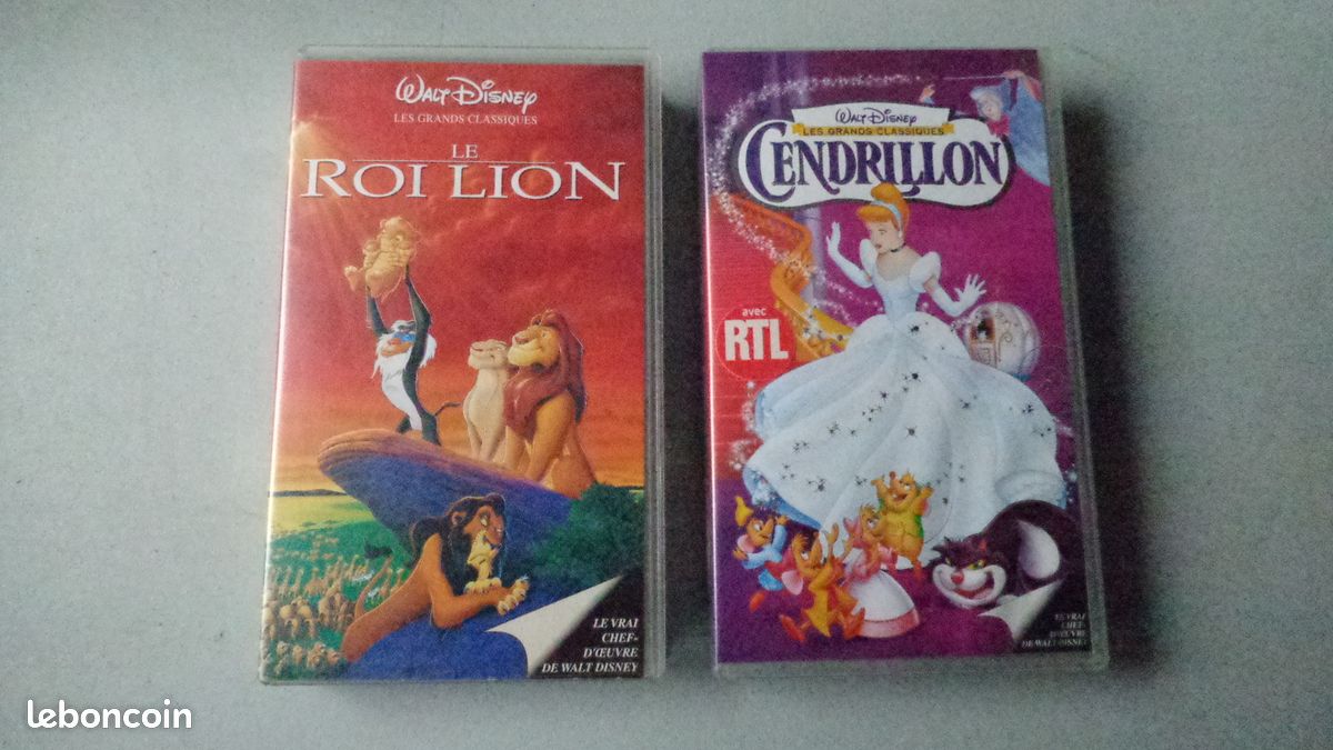 1er lot de 8 cassettes VHS WALD DISNEY en tbe - DVD - Films