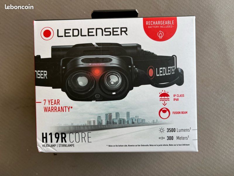 Lampe Frontale Led Lenser H19R Core 3000 lumens de portée 300 mètres ...