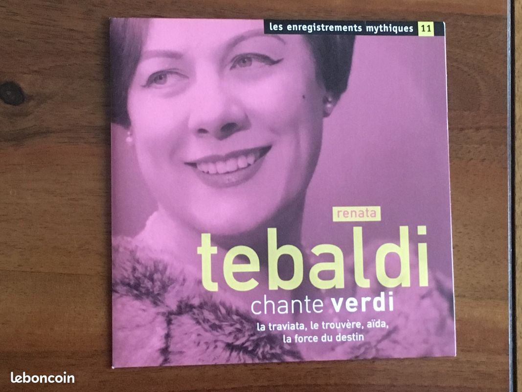 CLASSIQUE/CD "Renata TEBALDI (soprano) chante VERDI " Compil 2008 - CD ...