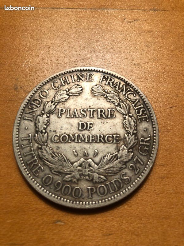 Monnaie de piastre argent Indochine française 1901 - Collection