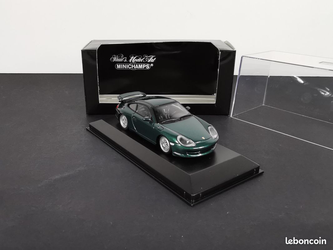 Porsche 911 (996) GT3 de 1998 vert jungle 1/43 Minichamps (1008 ...