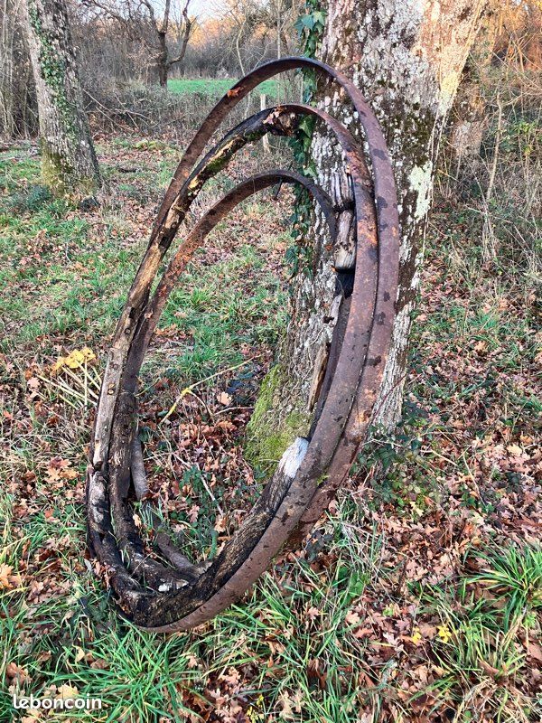 Cerclage roue de charrette - Bricolage