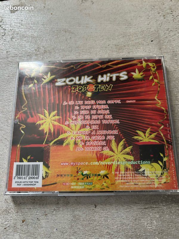Zouk Hits Top T’en - CD - Musique