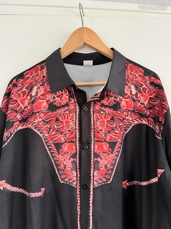 Chemise cowboy western homme - Vêtements