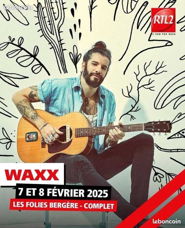 Concert WAXX 2 places, 7 février 20h aux Folies Bergères - Billetterie