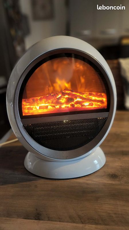 Radiateur électrique Effet cheminée LED - Électroménager