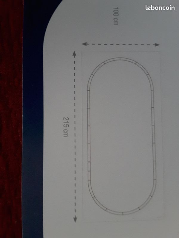 Lot de 23 rails Rocoline ballast souple neufs HO issus d'un coffret ...