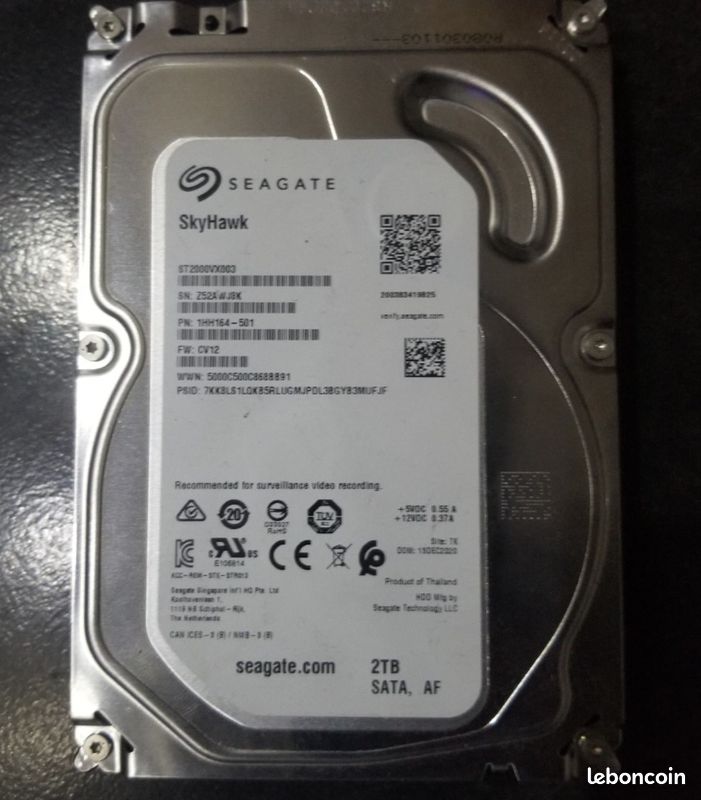 Disque dur interne 2To - Accessoires informatique