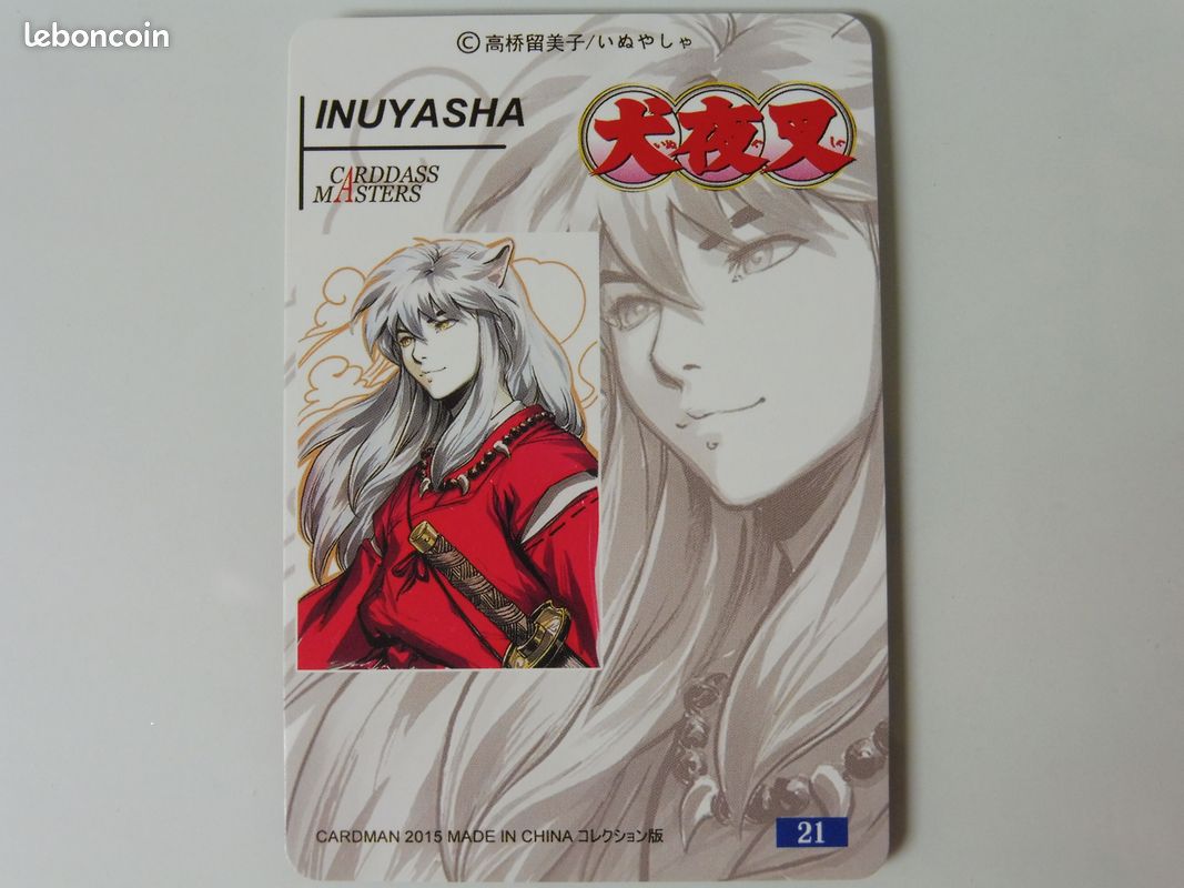 Inuyasha Carte Gold White Anime - Collection