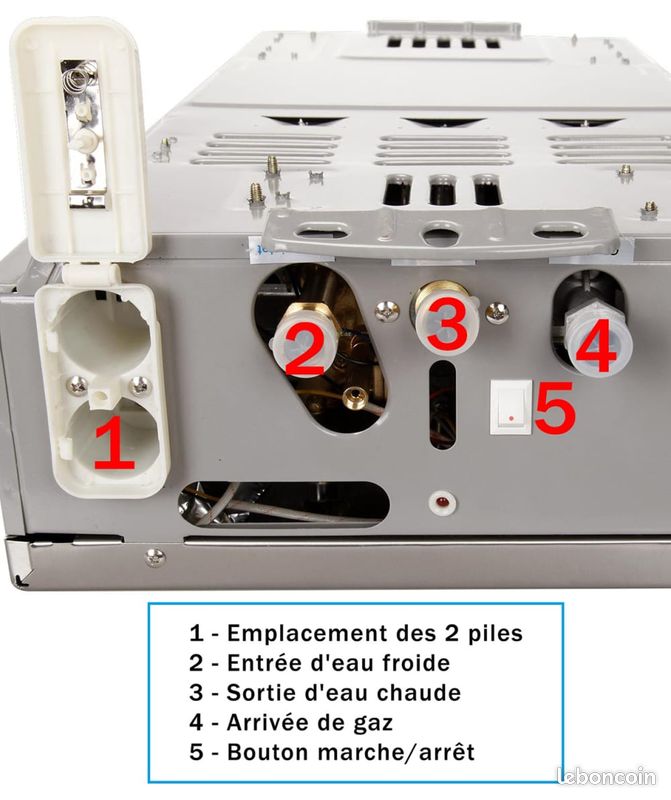 Chauffe-eau instantané au gaz 12L/min : Fiabilité, Économie et Garantie d'un an - Bricolage