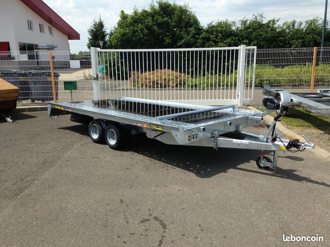 Remorque porte voiture roue dessous 2700 kg pv pro 270 double chassis ...
