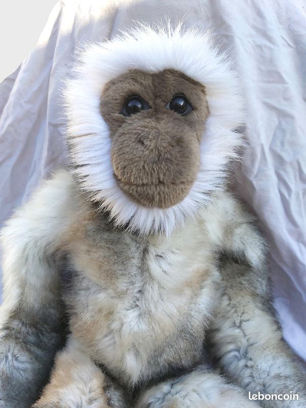 Ancienne et Rare Grande Peluche Singe Marque Nounours - Collection