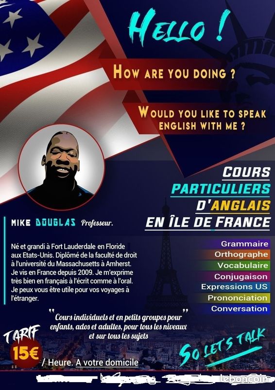 Let's speak English - Cours particuliers