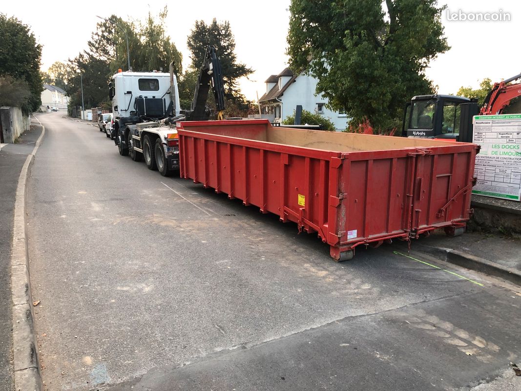 🚧 Location de benne 15m3 terrassement évacuation terre et gravats ...