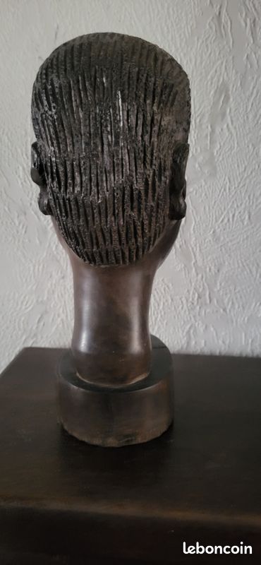 Lot de 3 sculptures malgaches en bois massif – Art ethnique - Antiquités