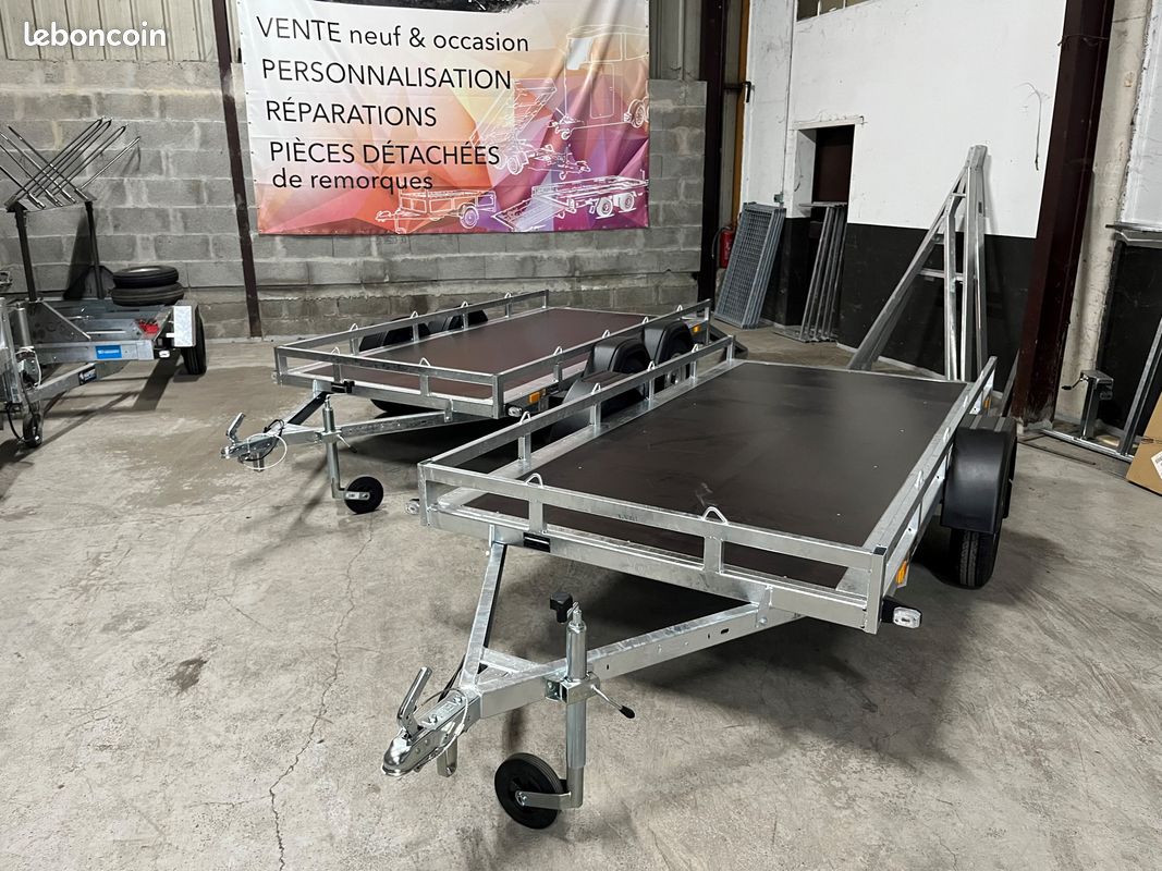 Remorque VDM mini transporteur 300x150 - 750kg plateau - Équipement auto