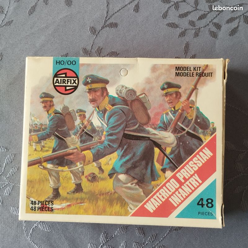 Waterloo Prussian Infantry Airfix S56 (1975) - Modélisme