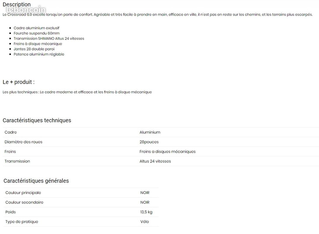 Vélo VTC SCRAPPER 6.9 - Vélos