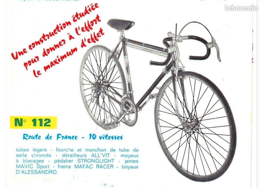 Ancien vélo de course GITANE 10 vitesses - Vélos
