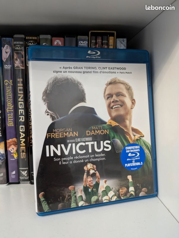 Invictus - Blu-ray Matt Damon/Morgan Freeman - DVD - Films