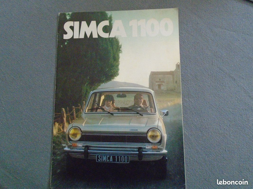Ancien catalogue SIMCA 1100 - Équipement auto
