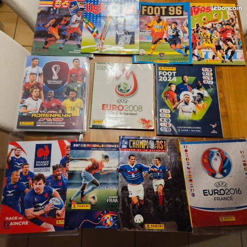 Gros lot albums panini foot 1986 à aujourd'hui - Collection