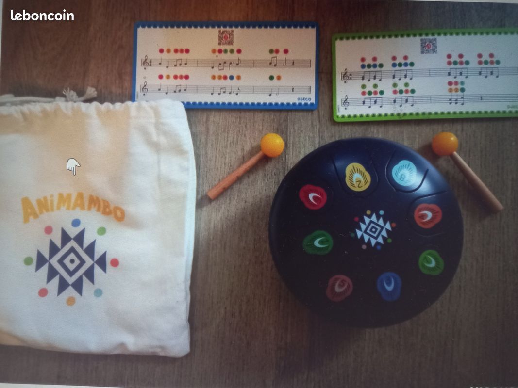 Tambour à languettes enfant Djeco Animambo comme neuf Instrument de ...