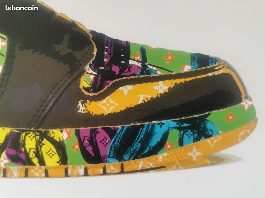 SERIGRAPHIE ORIGINALE DE DEATH NYC - AIR JORDAN COLORED - 100 ex ...