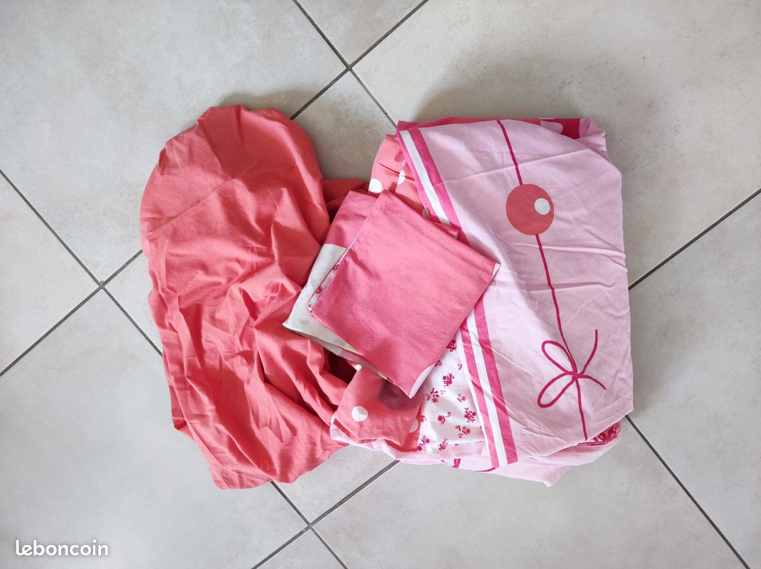 Parure de lit 200/200 fille - Linge de maison