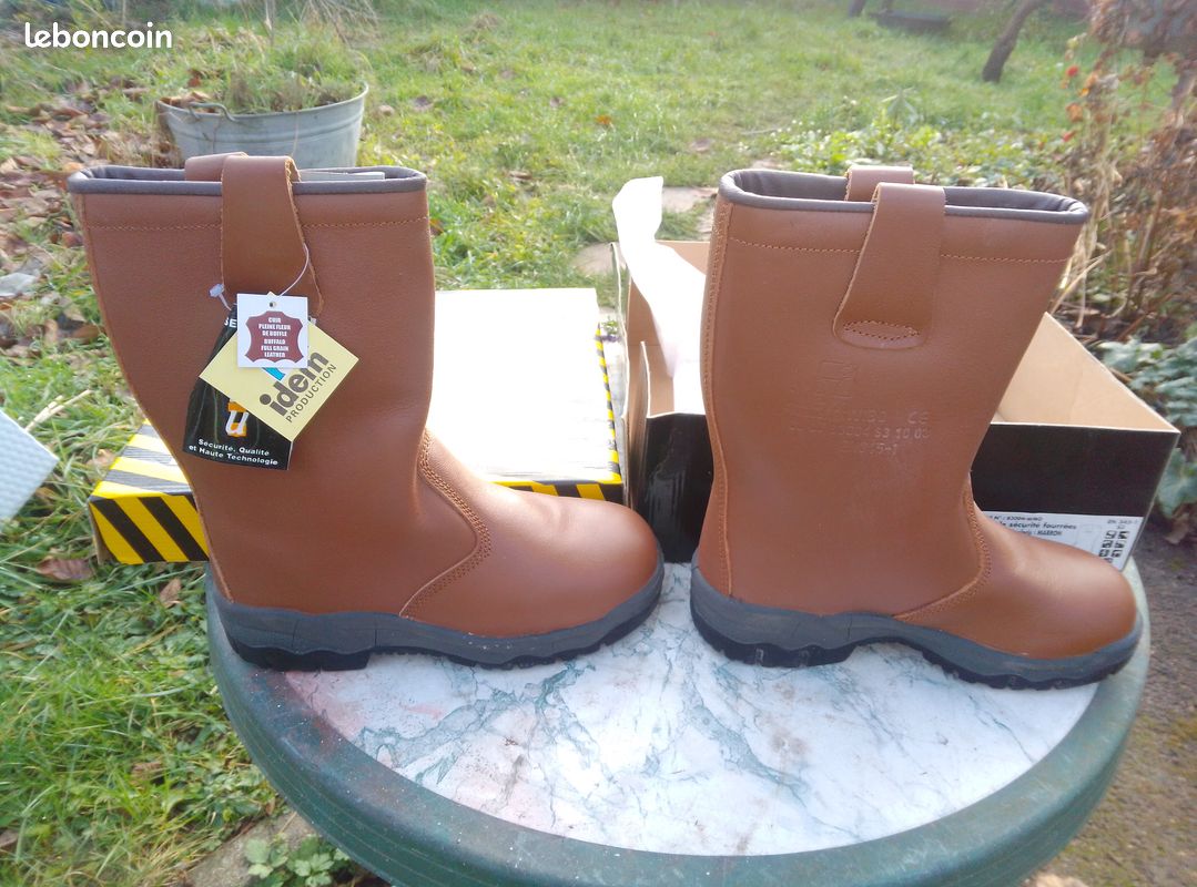 Bottes de sécurité cuir - Équipements industriels