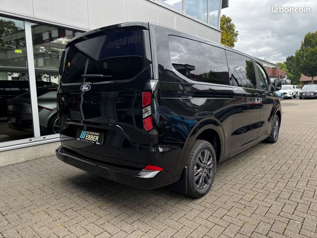 Ford tourneo custom 8 places l2 2.0 tdci 170 titanium + cuir + 2 portes ...