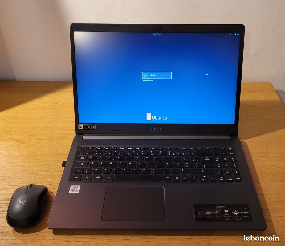 Ordinateur portable - Acer Aspire 5 - 7,4 GiB RAM Ubuntu 24.04 ...