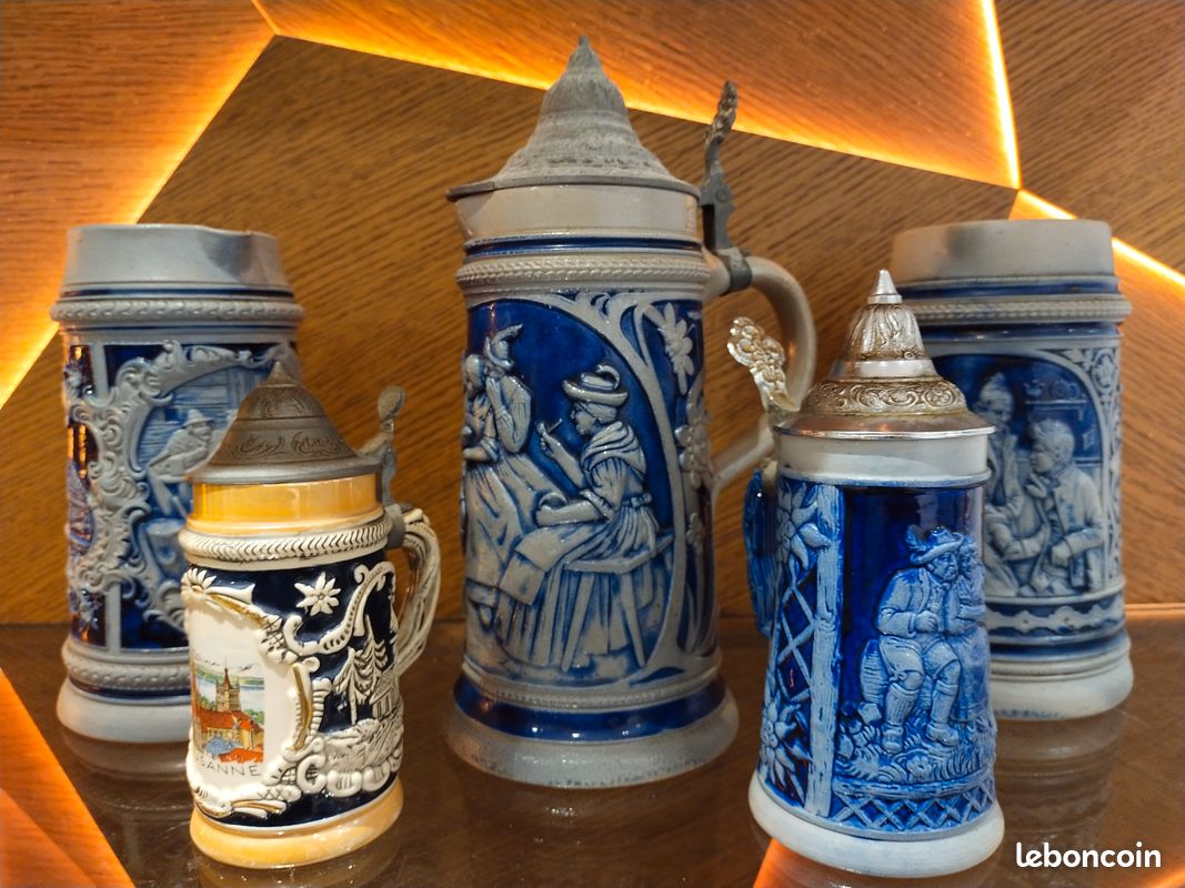 5 chopes de bière - Collection