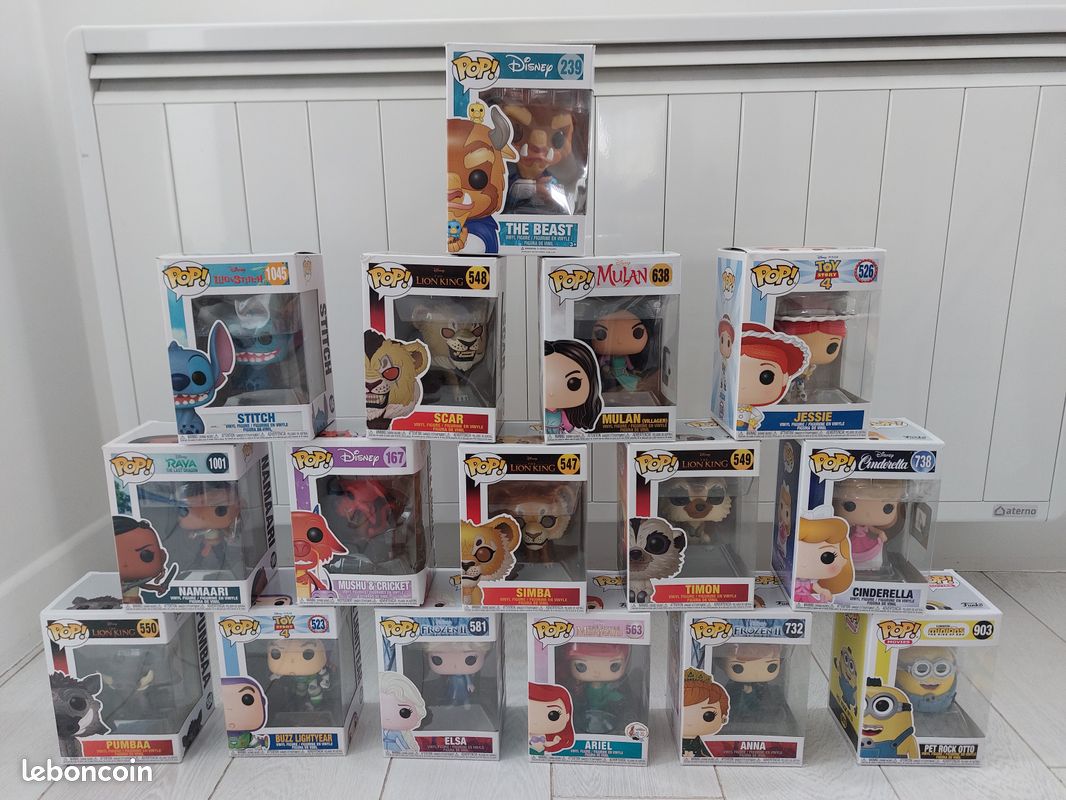 Lot de 14 figurines POP - Collection