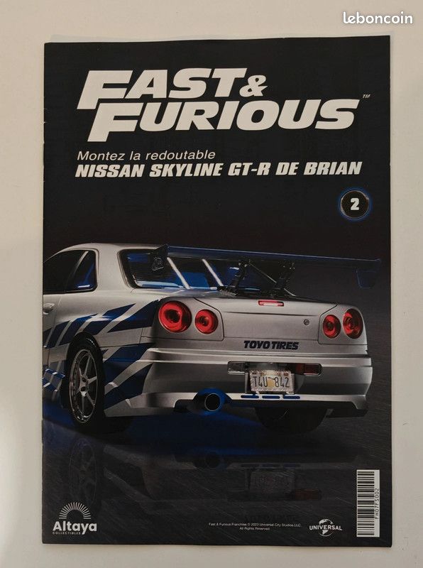 Fascicule n°2 Collection Nissan Skyline GT-R de Brian O'Conner Fast and Furious Altaya - Collection