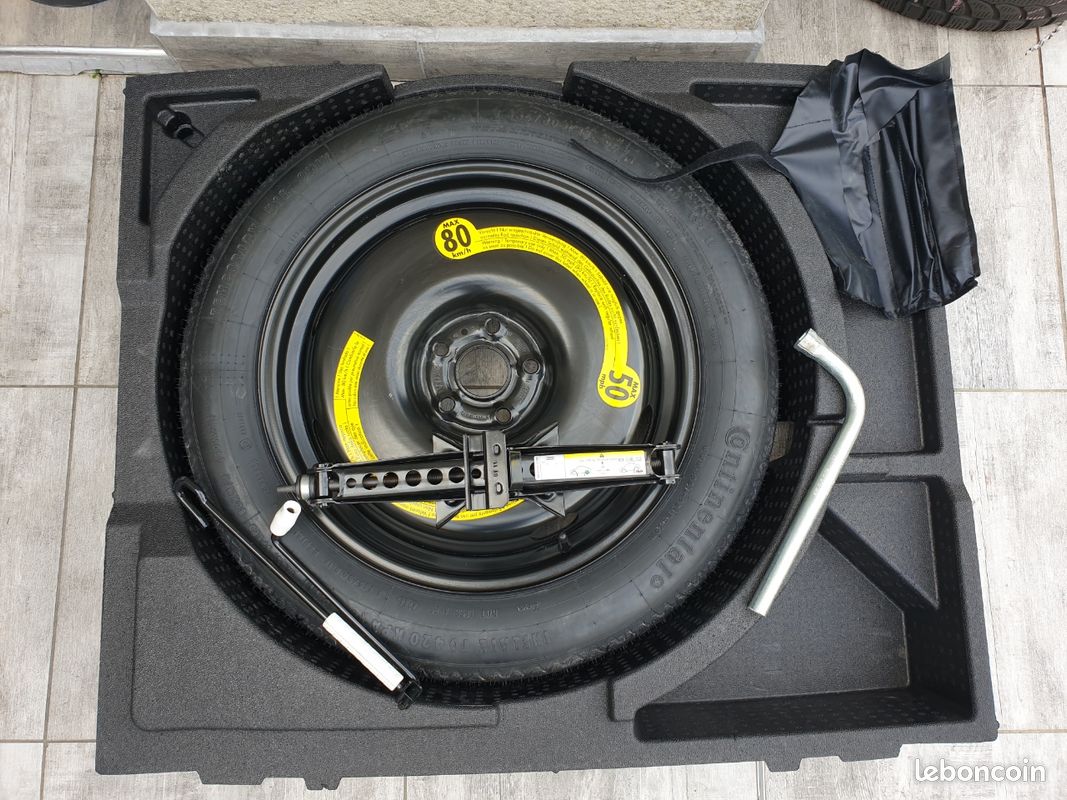 Roue de secours GALETTE neuf complet avec kit original Audi Q3 145/80 ...